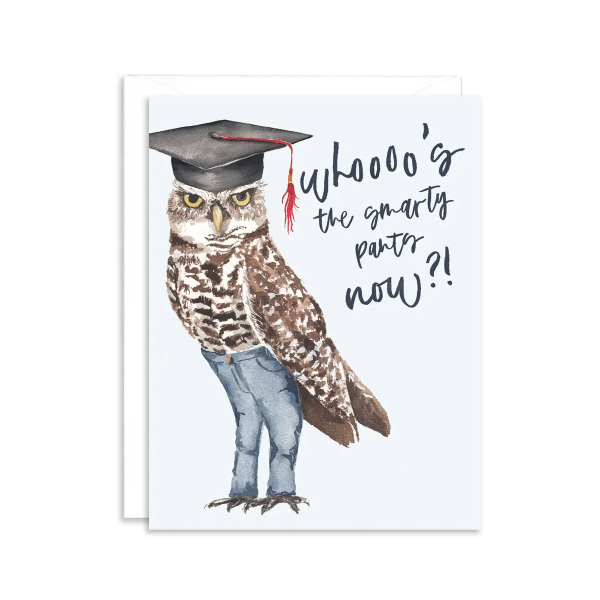 Smarty Pants Owl Graduation Greeting Card – On Paper