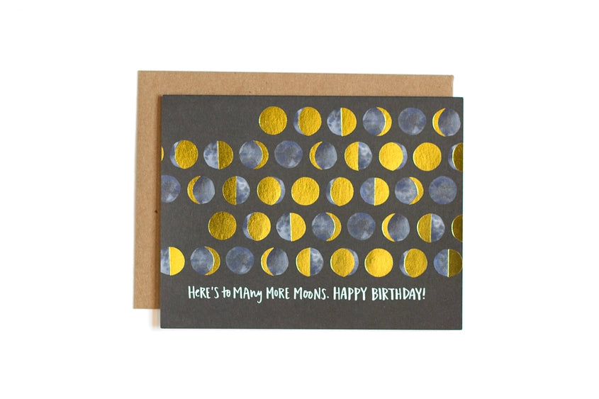 Many Moons Birthday Greeting Card – On Paper