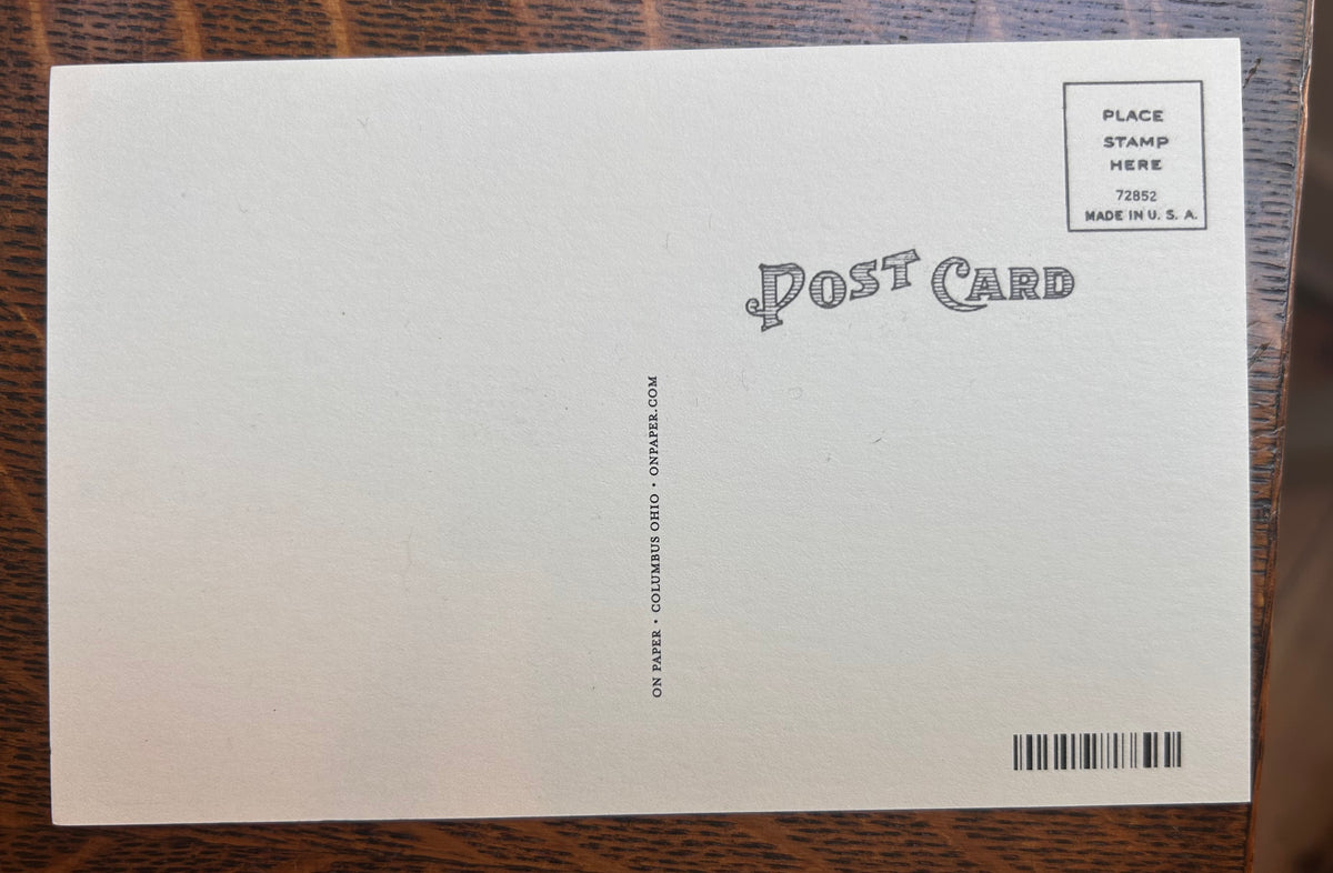 Script Ohio Post Card – On Paper