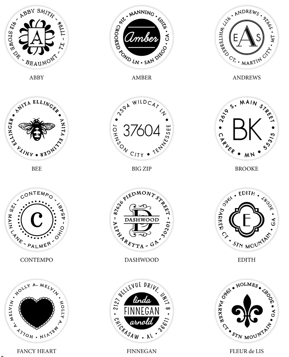 Round Self Inking Stamp – On Paper