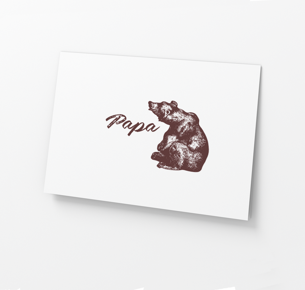Papa Bear Father's Day Card – On Paper